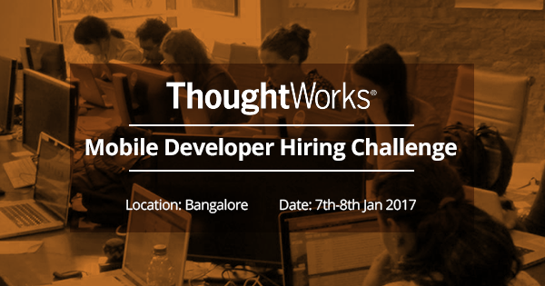 ThoughtWorks Mobile Developer Hiring Challenge